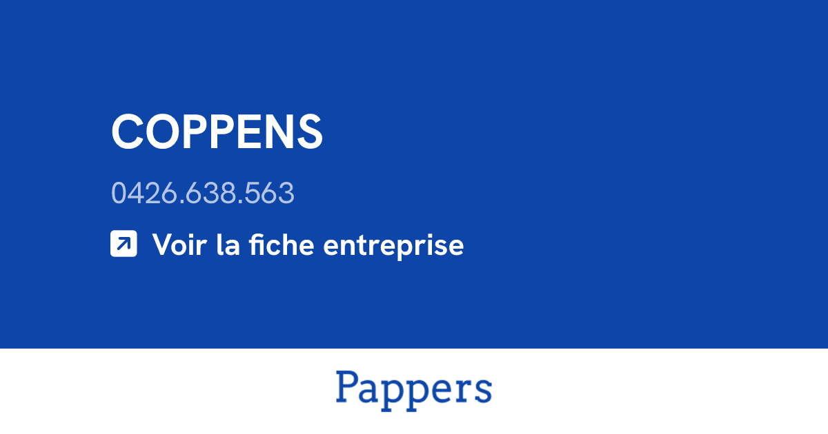COPPENS (0426.638.563) : Omzet & bestuurders