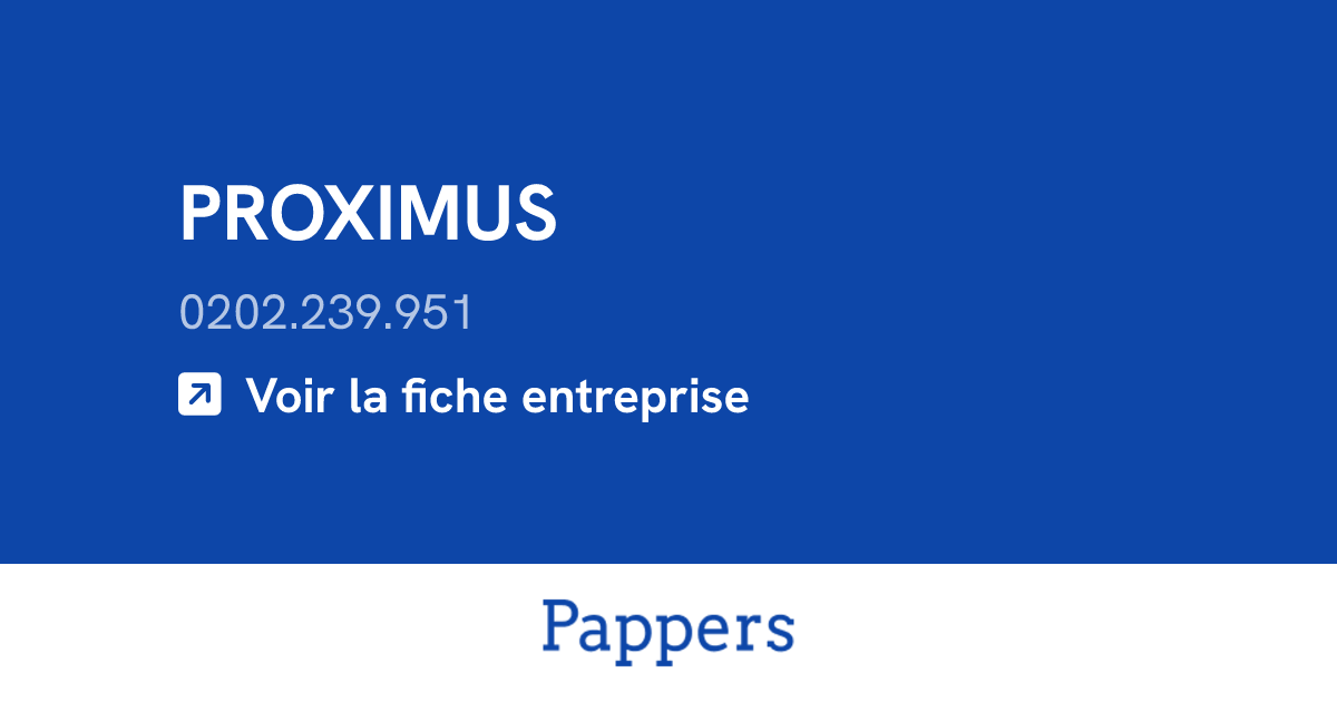 PROXIMUS (0202.239.951) : Omzet & bestuurders