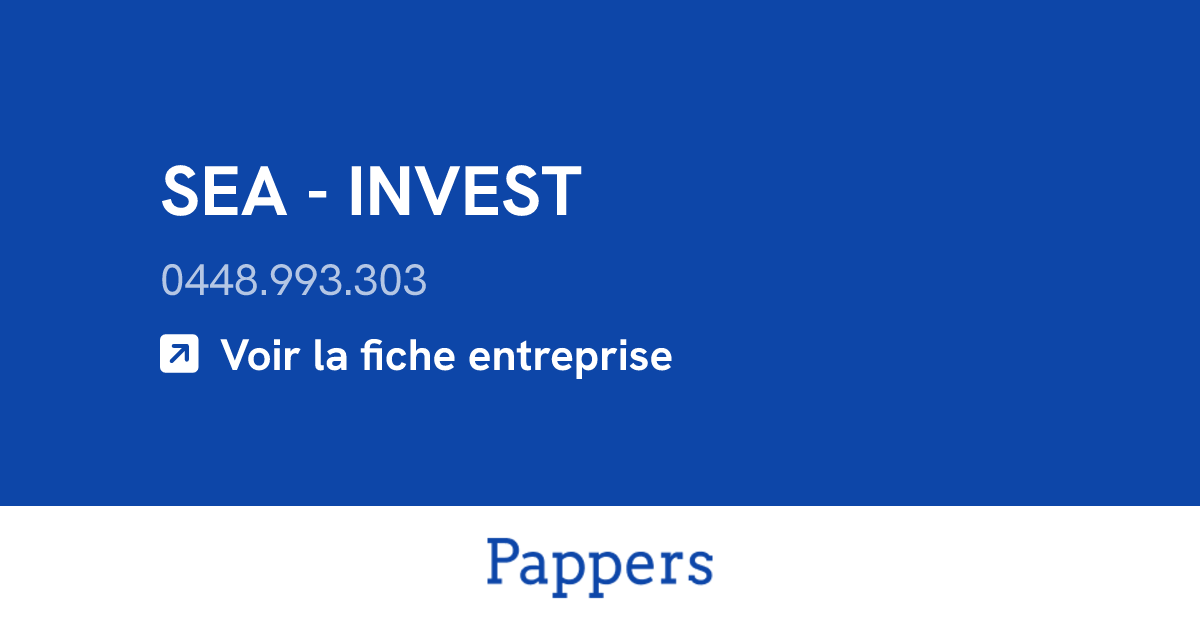 SEA - INVEST (0448.993.303) : Omzet & bestuurders